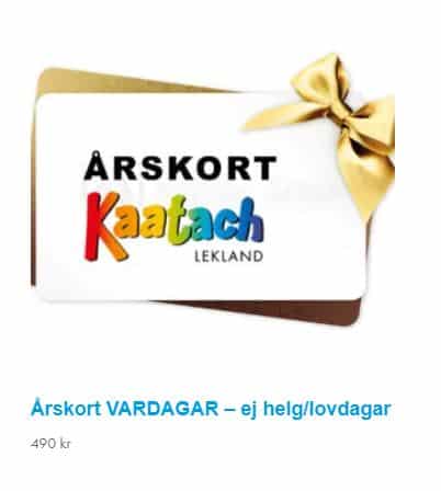 NYHET - årskort endast vardagar - 590kr - Kaatach Lekland i Stockholm
